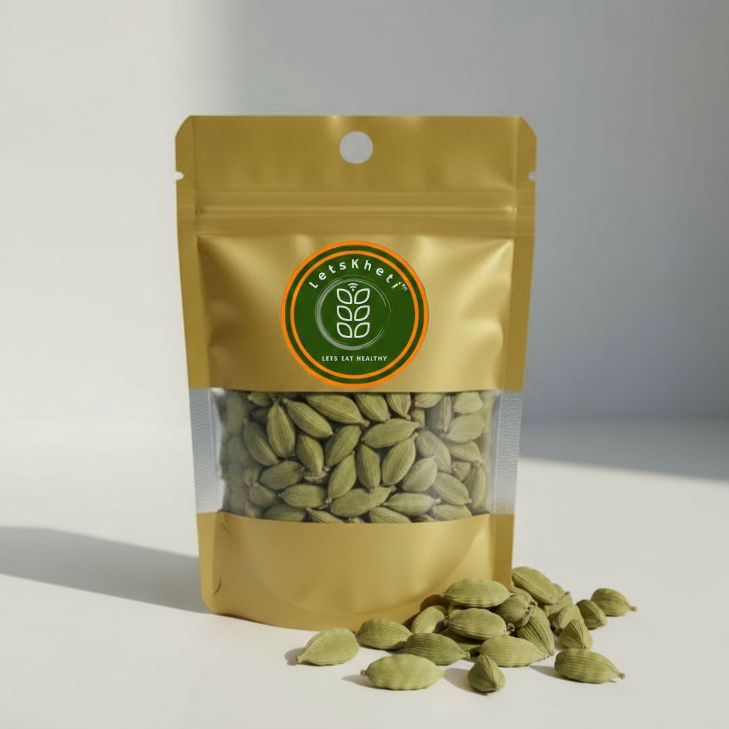 Kerala Green Cardamom – Wayanad Fresh Pods – Letskheti